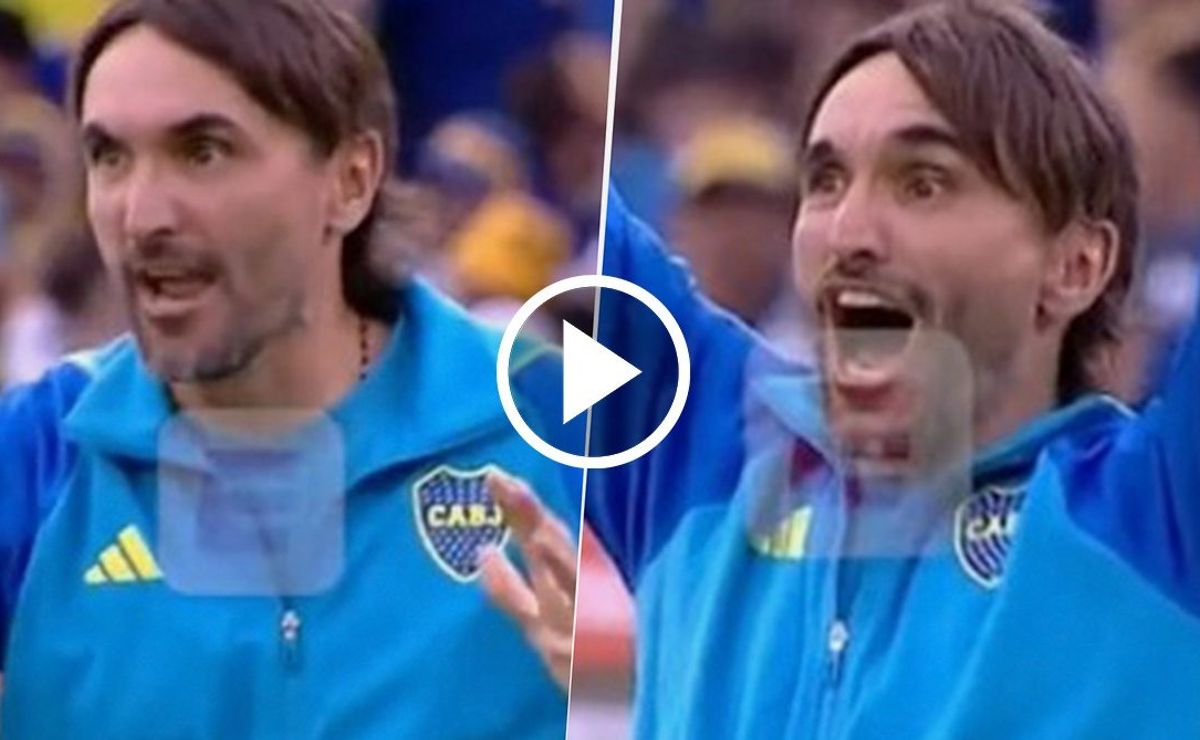 VIDEO | La impensada reacción de Diego Martínez al gol de Cavani ante River